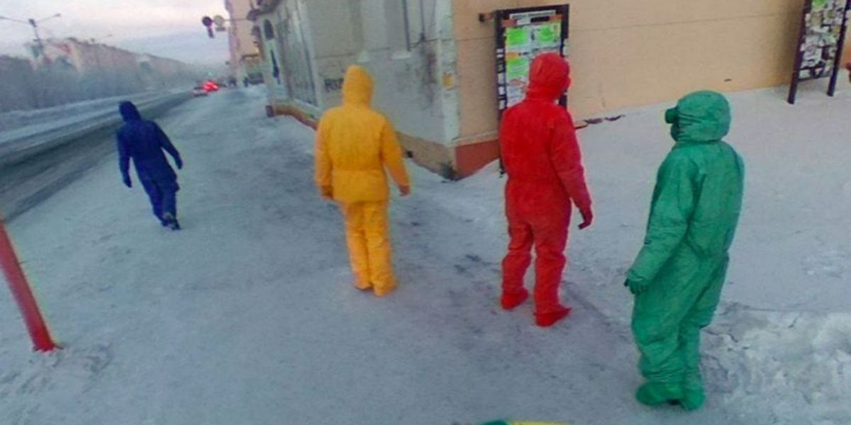 Google Maps captó una extraña aparición de 'Teletubbies' en Rusia